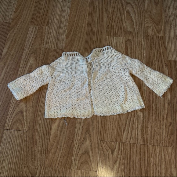 Vintage | Shirts & Tops | Vintage Mcm Pink White Knitted Sweater ...